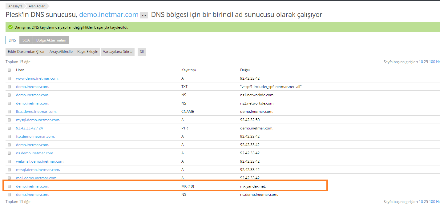 Plesk Panel Yandex Mx Ayarları - inetmar Hosting & Teknoloji Blog Haber Sayfası