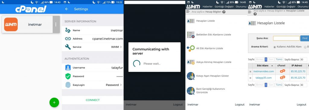 cPanel Android Uygulaması - inetmar Hosting & Teknoloji Blog Haber Sayfası