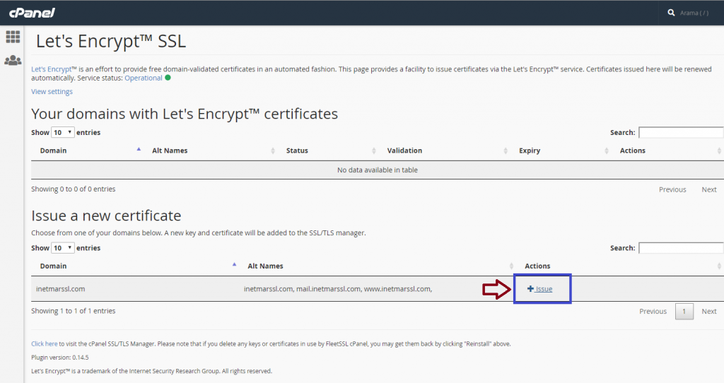cPanel Ücretsiz SSL Kurulumu - inetmar Hosting & Teknoloji Blog Haber Sayfası