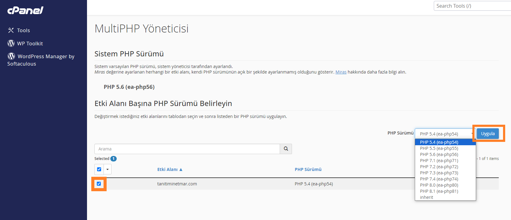 cPanel PHP Sürümünü Değiştirme/Güncelleme - inetmar Hosting & Teknoloji Blog Haber Sayfası