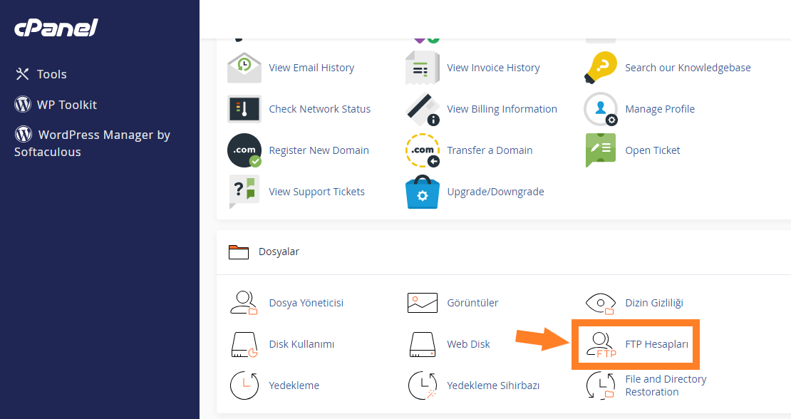 cPanel FTP Hesabı Oluşturma - inetmar Hosting & Teknoloji Blog Haber ...