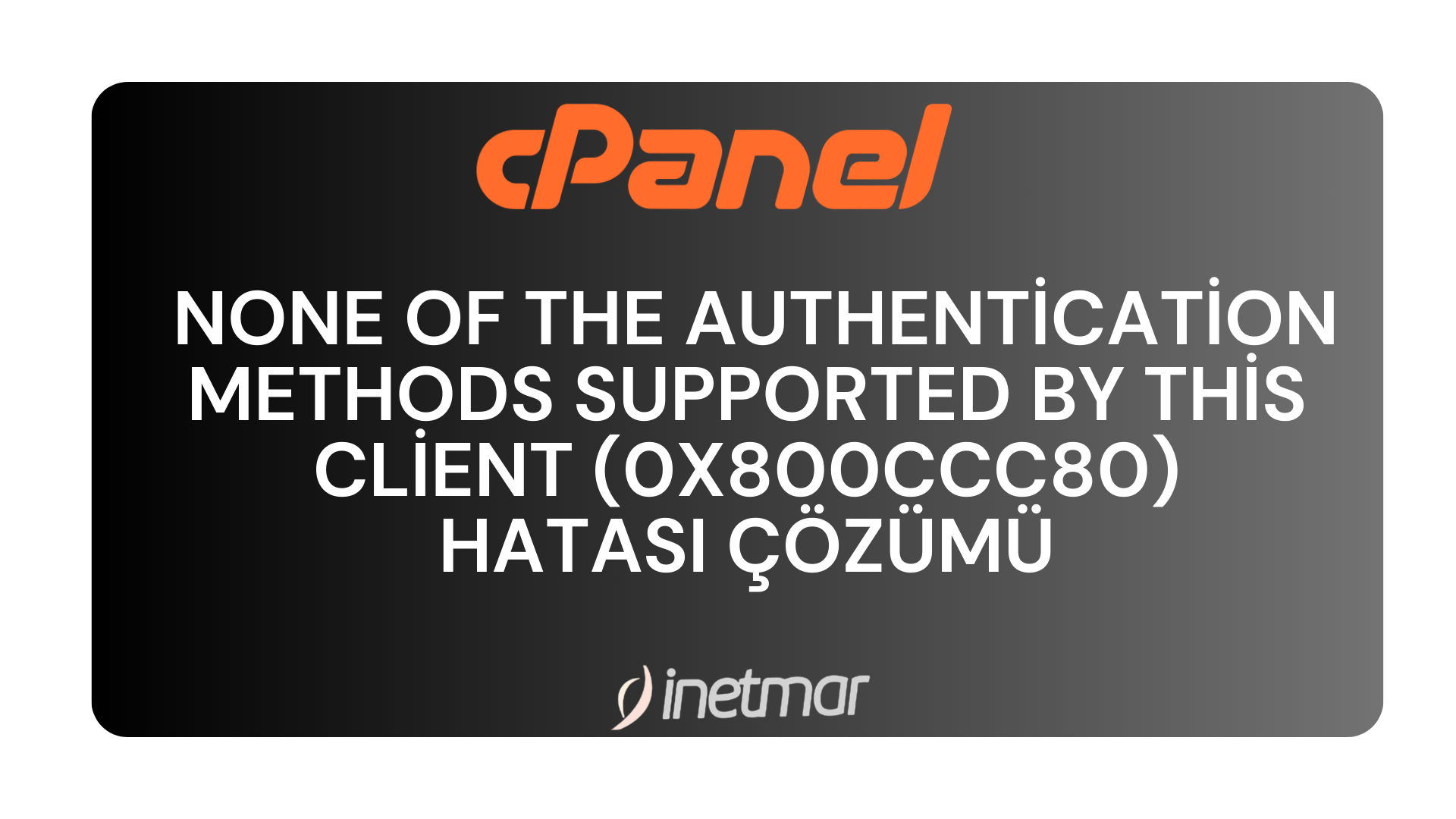 Cpanel None Of The Authentication Methods Supported By This Client