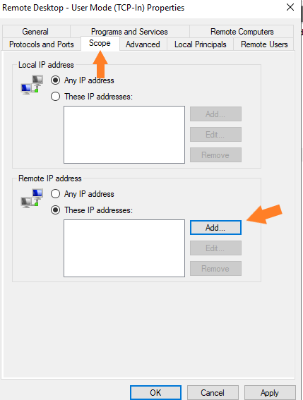 RDP Uzak Masaüstü Belirli IP Adreslerine İzin Verme İşlemi